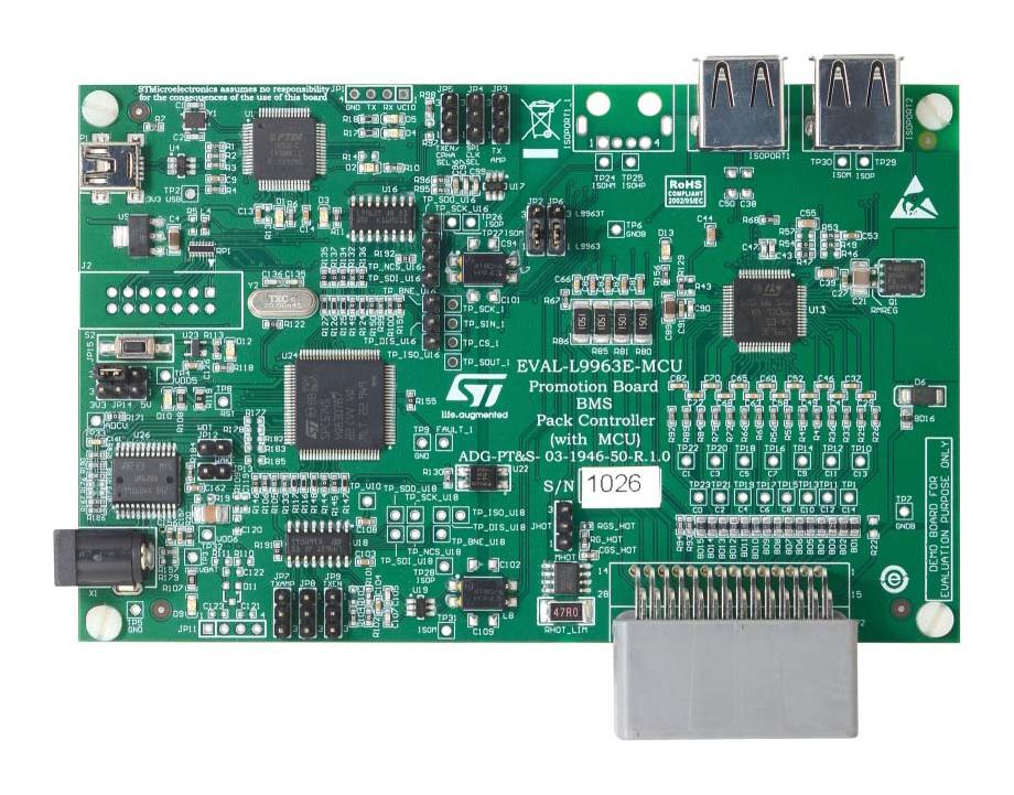 EVAL-L9963E-MCU - Stmicroelectronics - Evaluation Board, L9963E, Li-Ion ...