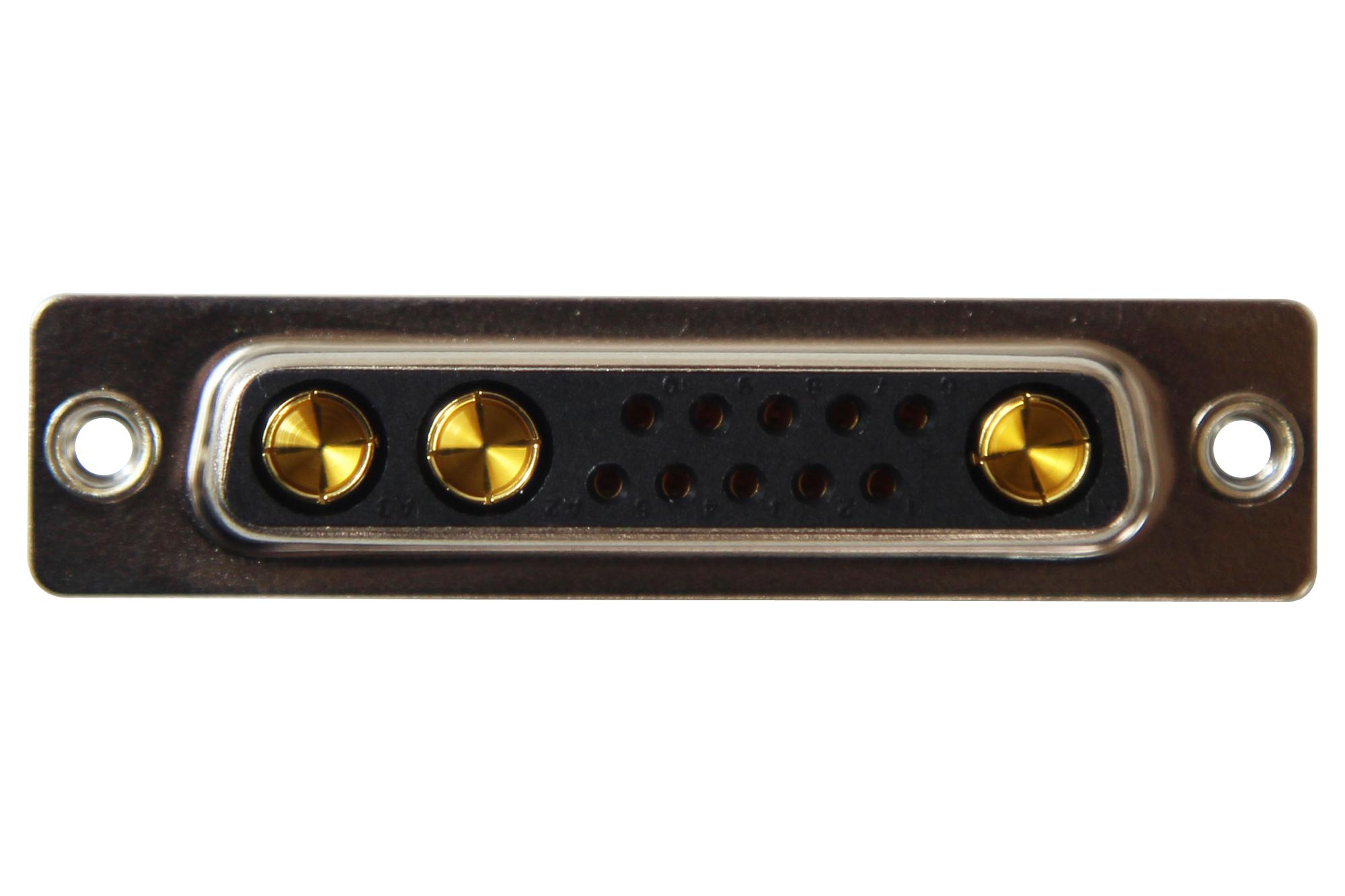 680M13W3203L211 - Norcomp - Combination Layout D Sub Connector, Power-D 680M Series, DB-13W3 ...