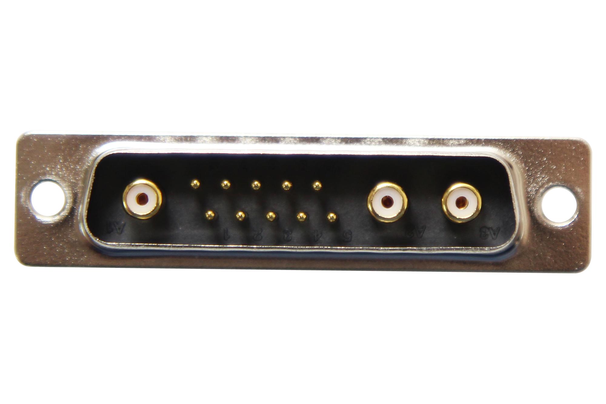 683M13W3103L001 - Norcomp - Combination Layout D Sub Connector, Power-D 683M Series, DB-13W3 ...