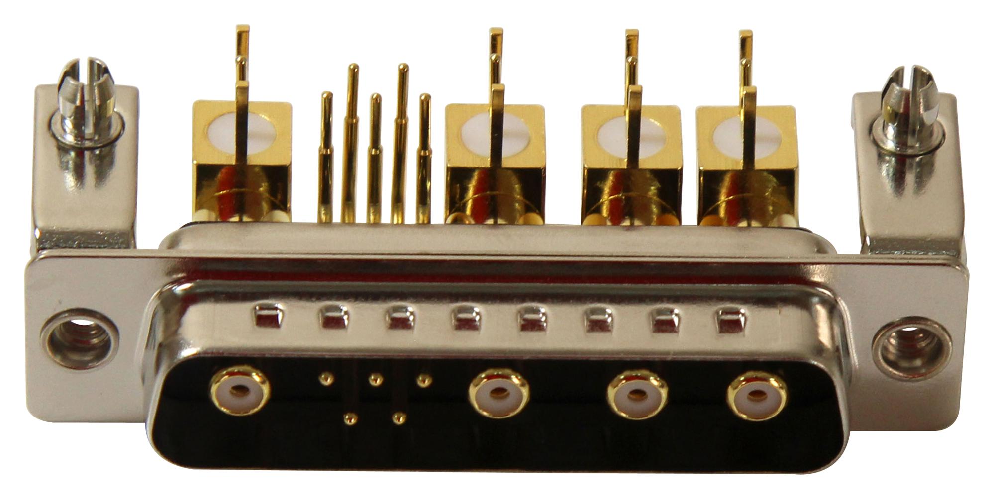 685M9W4103L461 - Norcomp - Combination Layout D Sub Connector, Power-D 685M Series, DB-9W4 ...