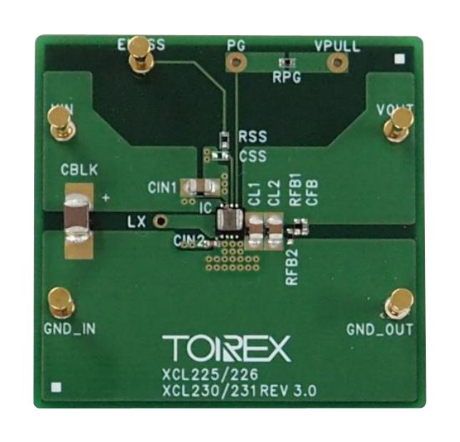 XCL226B0K1H-5V-EVB-01 - Torex - Evaluation Board, XCL226B0K1H2, Step Down DC / DC Converter ...
