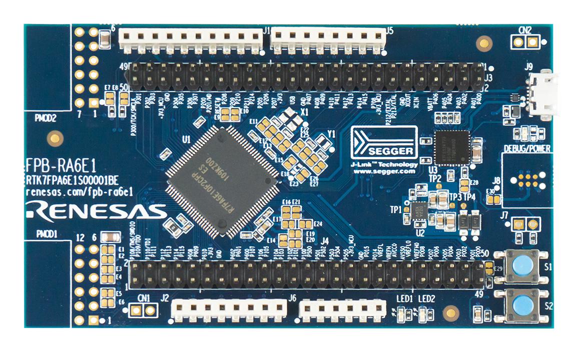 RTK7FPA6E1S00001BE - Renesas - Evaluation Board, R7FA6E10F2CFP, 32bit ARM Cortex-M33 MCU ...