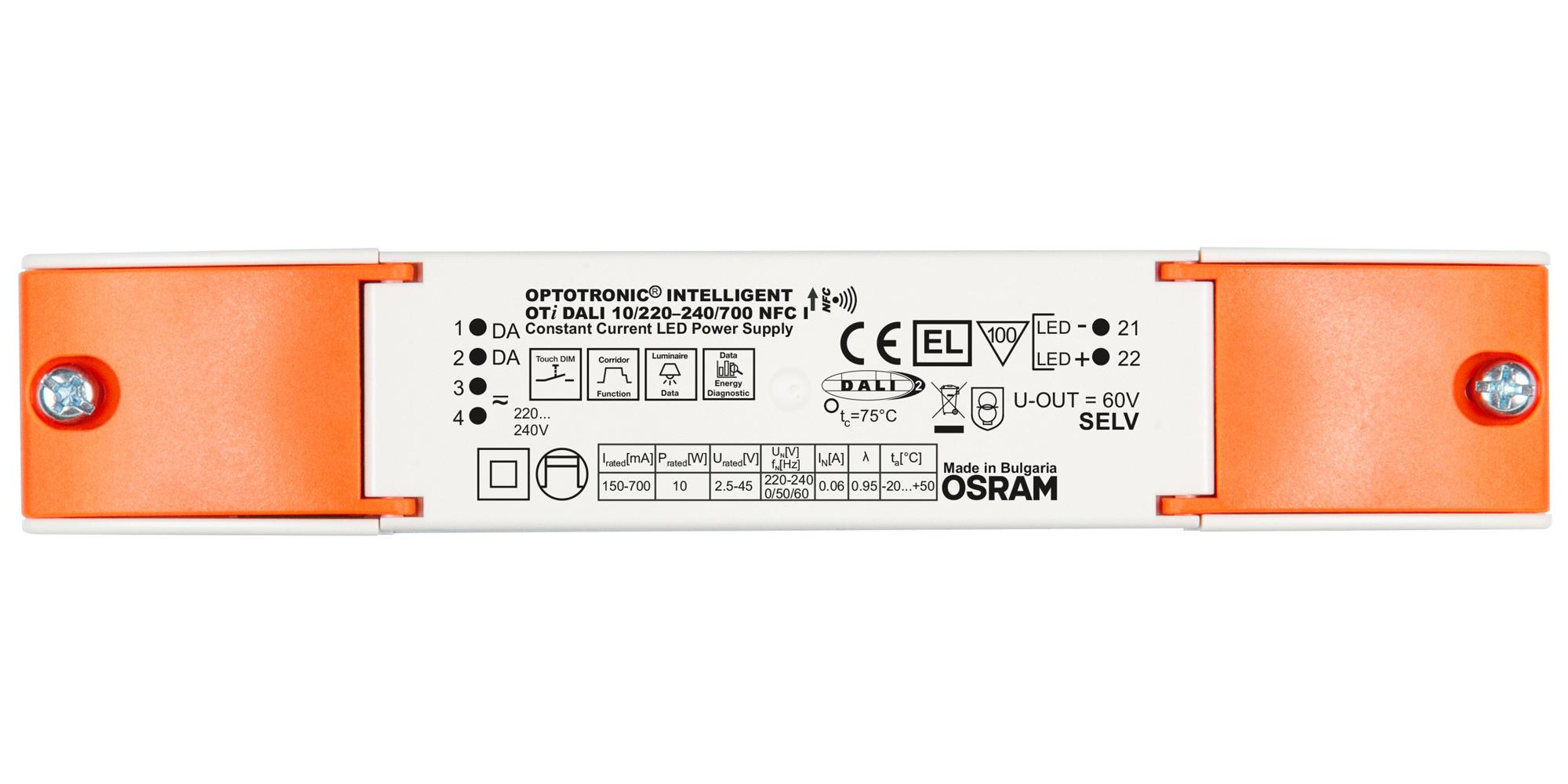 OTI-DALI-10/220-240/700-NFC-I - Osram - LED Driver, LED Lighting, 10 W | element14 Korea