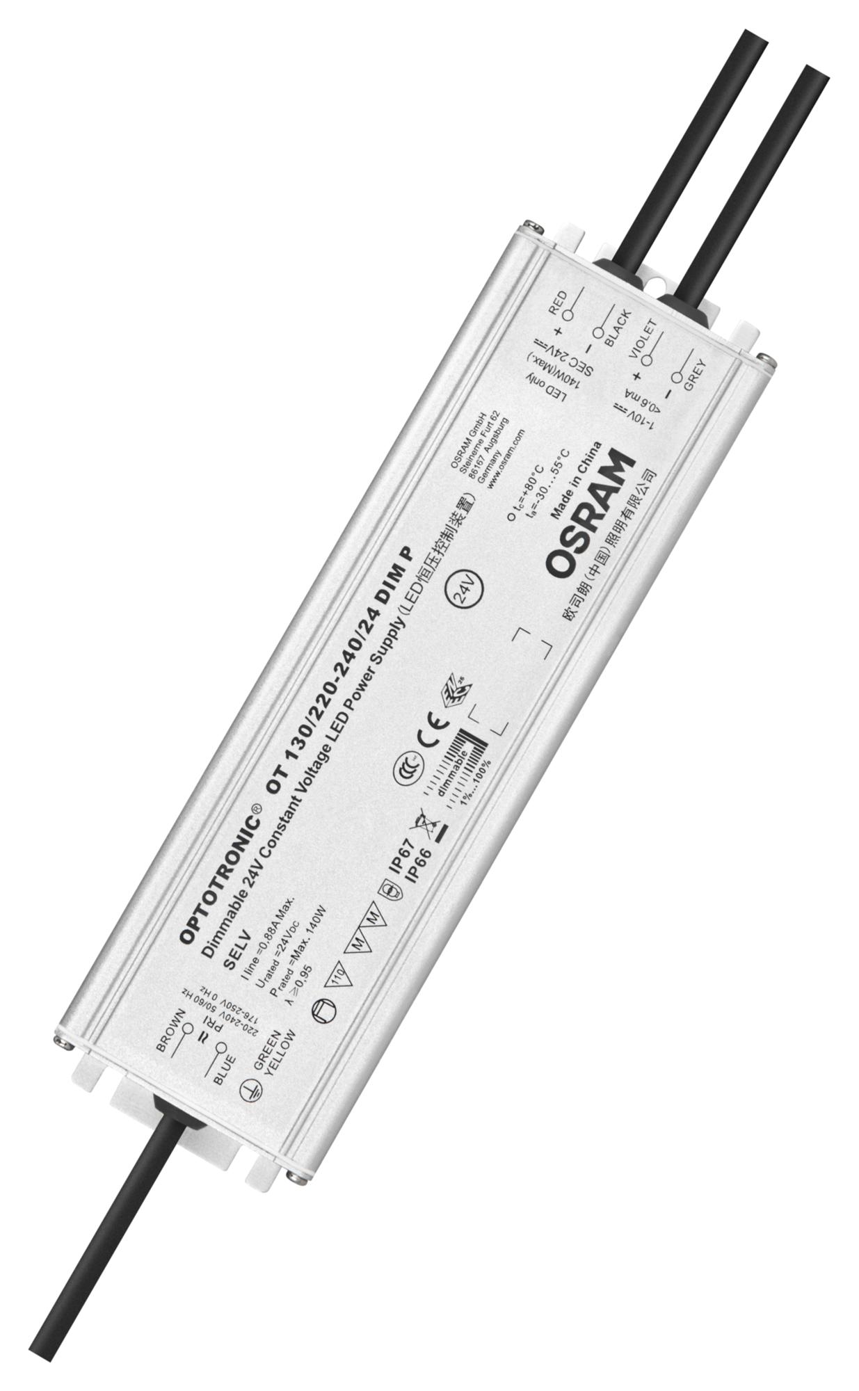 OT-130/220-240/24-DIM-P - Osram - LED Driver, LED Lighting, 130 W | element14 Korea