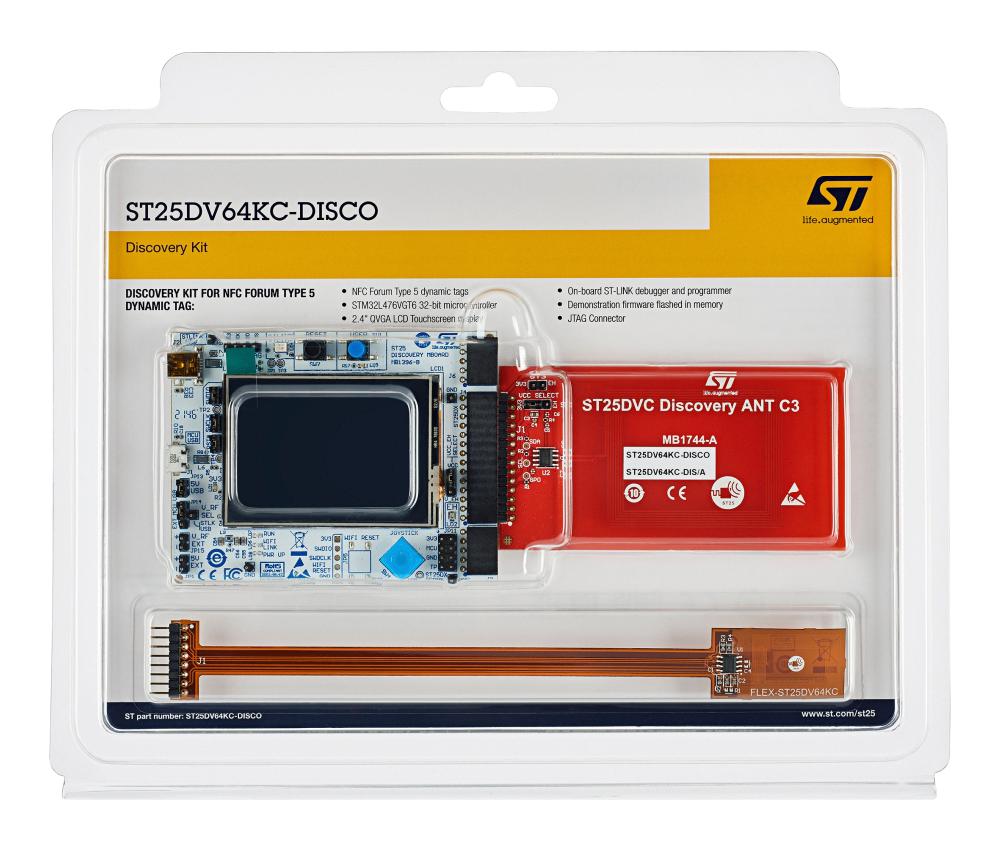 ST25DV64KC-DISCO - Stmicroelectronics - Discovery Kit, ST25DV64KC, NFC / RFID Tag | element14 Korea