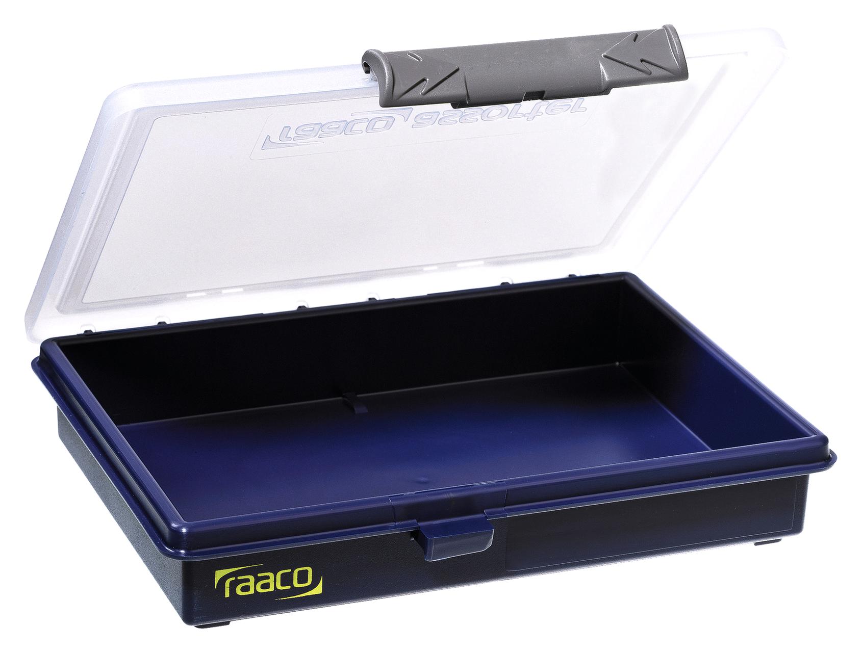 136129 - Raaco - Storage Box, Transparent, Blue | element14 Korea