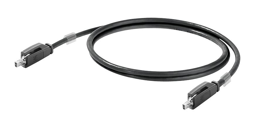 2725850010 - Weidmuller - Ethernet Cable, SPE Jack to SPE Jack, STP ...