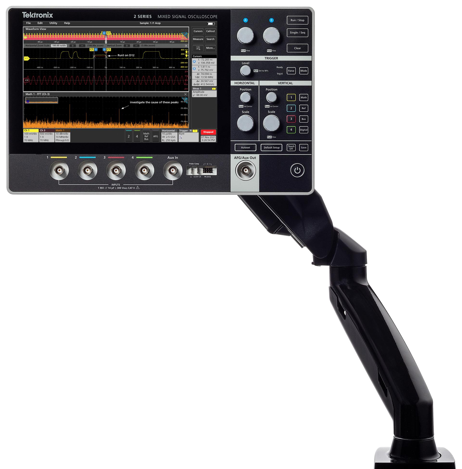 MSO24 2-BW-200 - Tektronix - MSO / MDO Oscilloscope, 2 Series MSO, 4 Channel | element14 Korea