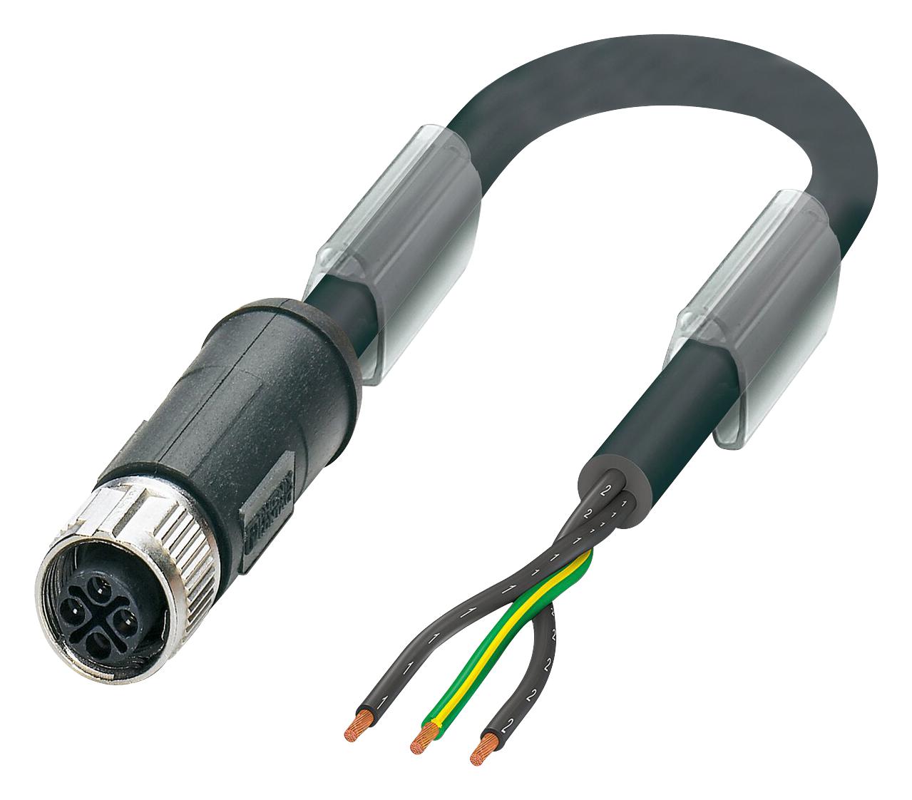 1176479 - Phoenix Contact - Power Cable, S Coding, M12 Receptacle ...