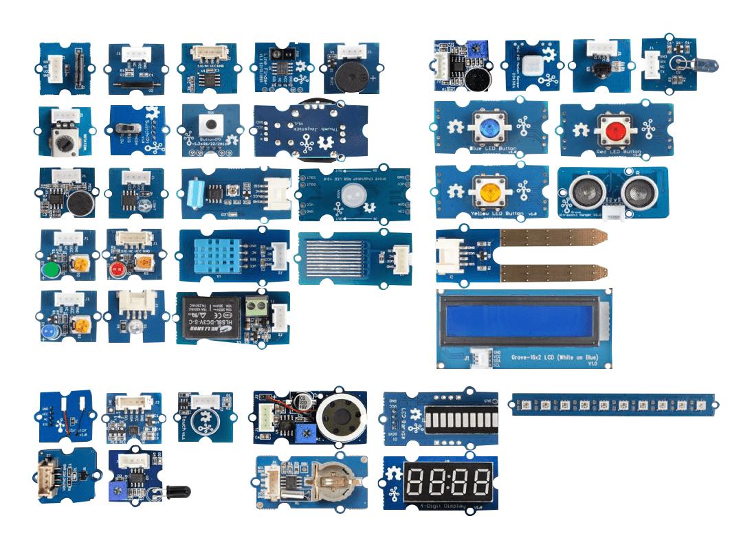 110020230 - Seeed Studio - Creator Kit, 40 Modules, Arduino & Raspberry Pi Board | element14 Korea