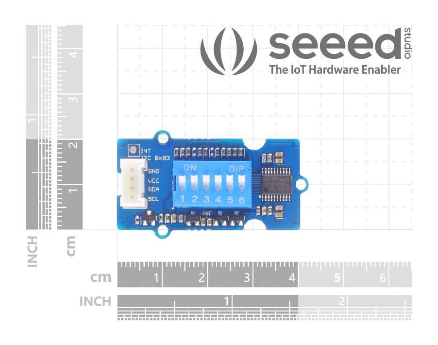 111020043 - Seeed Studio - DIP Switch Board, with Cable, 6 Position | element14 Korea