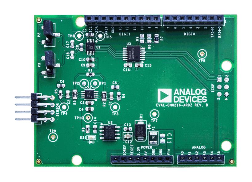 EVAL-CN0216-ARDZ - Analog Devices - Evaluation Board, Arduino Compatible High Gain Weigh Scale ...
