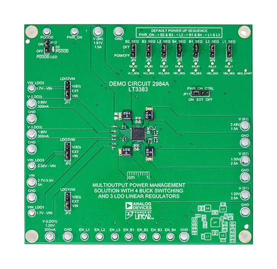 DC2984A - Analog Devices - Demo Board, LT3383EUJM#PBF, Power Management Solution | element14 Korea