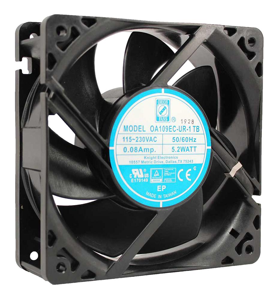OA109EC-UR-1TB - Orion Fans - AC Axial Fan, 115V / 230V, Square ...