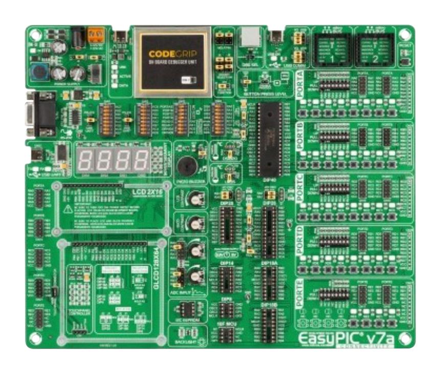 MIKROE-4459 - Mikroelektronika - Development Kit, EasyPIC v7a ...