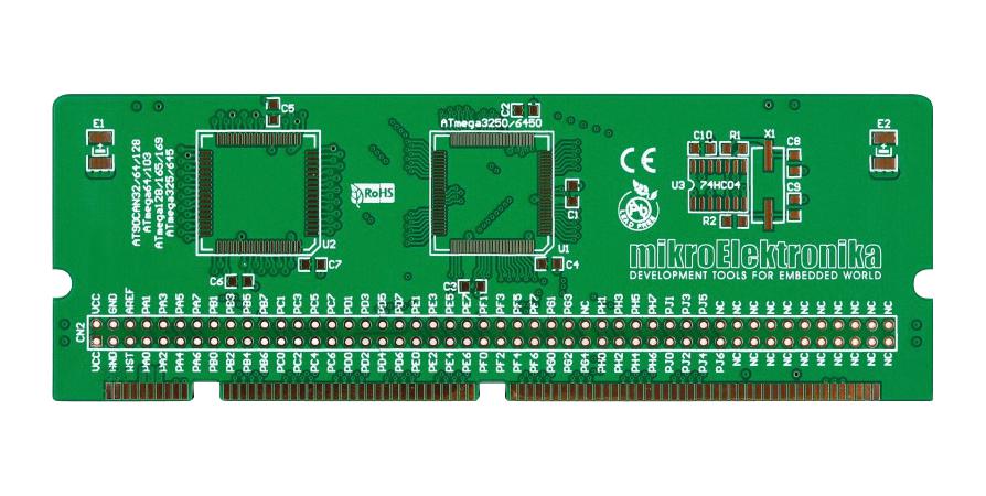 MIKROE-460 - Mikroelektronika - PCB, Empty MCU Card, 100 Pin ... MIKROE-460 - Mikroelektronika - PCB, Empty MCU Card, 100 Pin ...