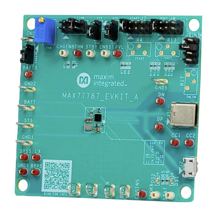 MAX77787JEVKIT# - Analog Devices - Evaluation Kit, MAX77787JEWX+, USB Type-C Autonomous Charger ...