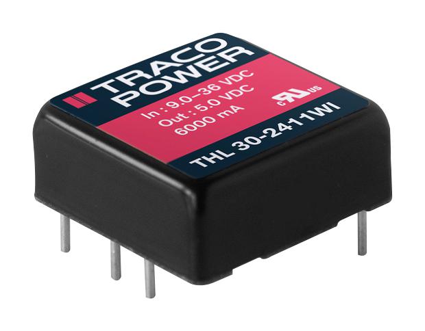 THL 30-2411WI - Traco Power - Isolated Through Hole DC/DC Converter, ITE, 4:1 | element14 Korea