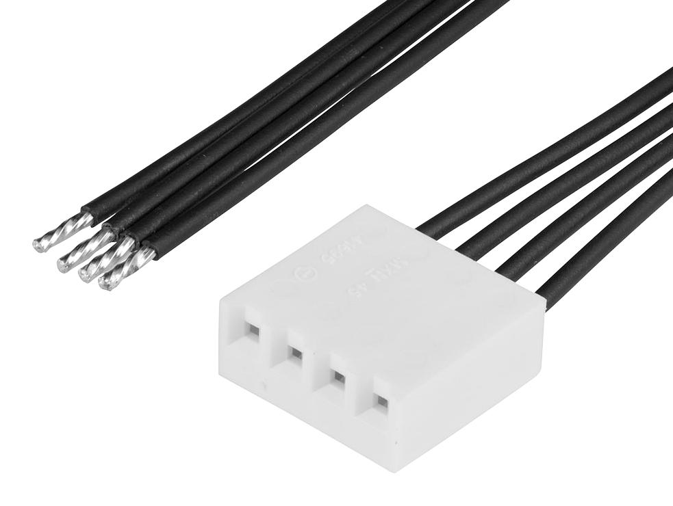 219665-1043 - Molex - Cable Assembly, KK 396 Receptacle to Free End, 4 Ways | element14 Korea