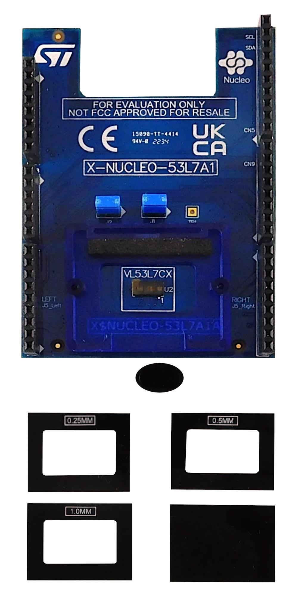 X-NUCLEO-53L7A1 - Stmicroelectronics - Expansion Board, VL53L7CX, Multizone Ranging Sensor ...