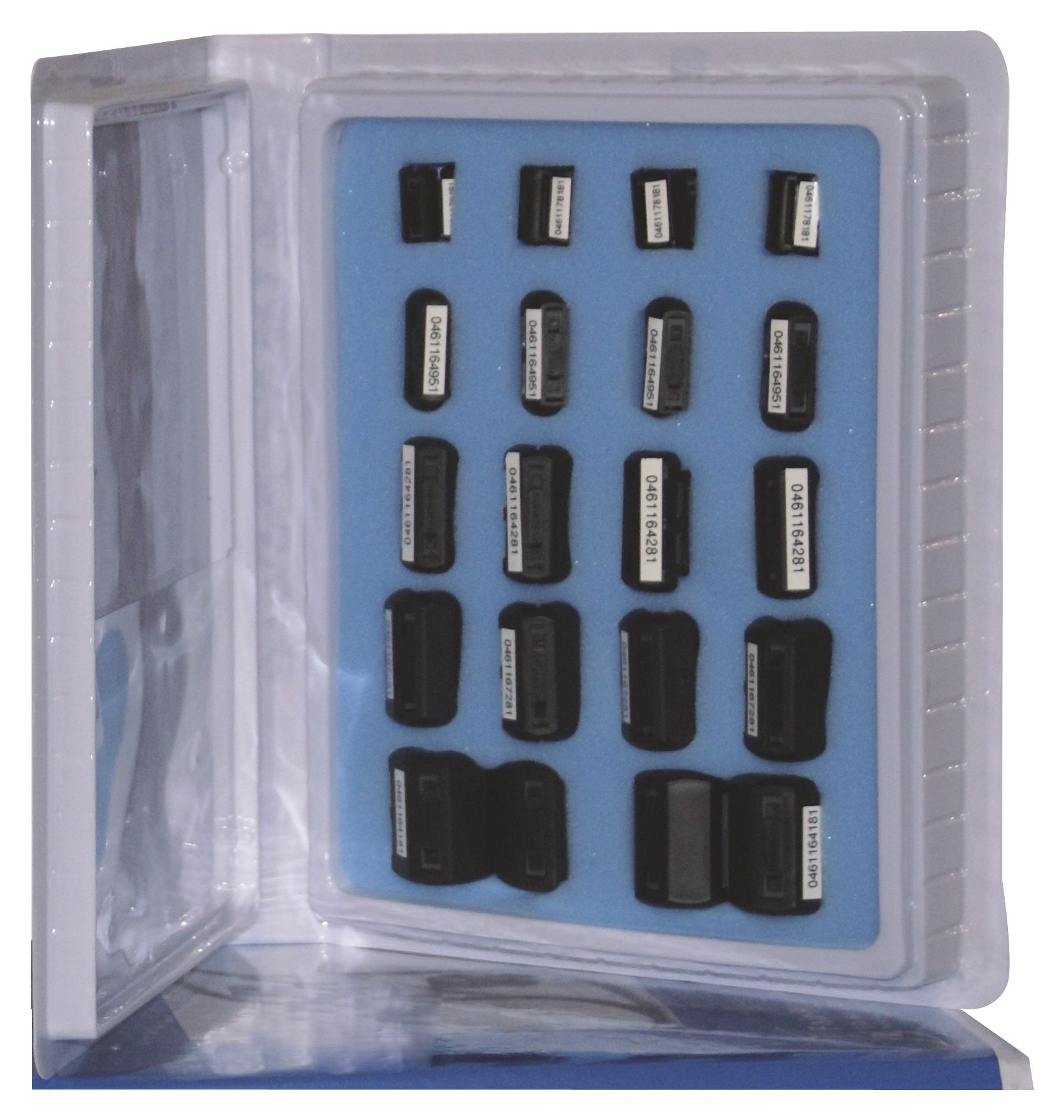 0199000033 - Fair-rite - Snap On Kit, 61 Pieces Material Clamp-on ...