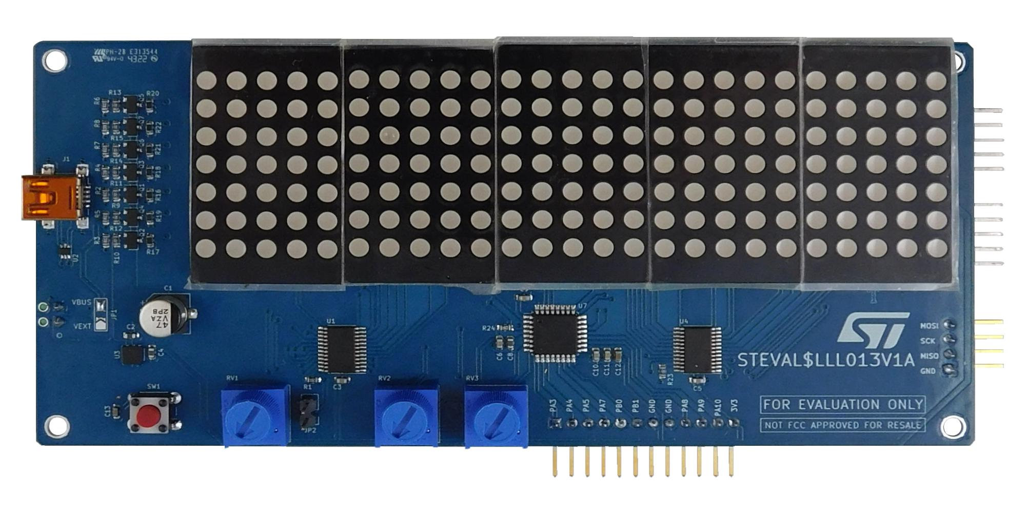 STEVAL-LLL013V1 - Stmicroelectronics - LED Matrix Board, STM32F042K6T6TR, 2 Outputs | element14 ...