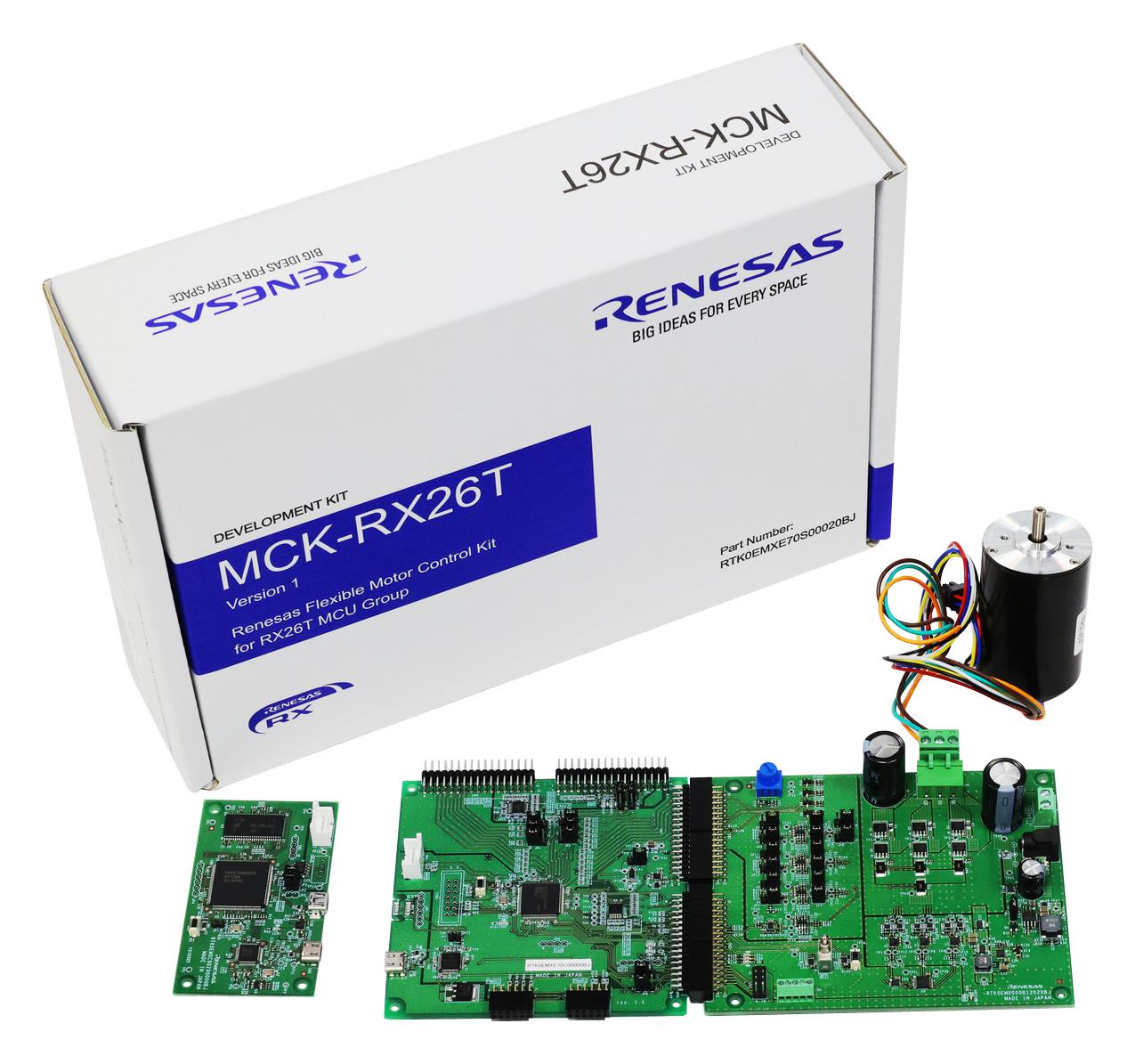RTK0EMXE70S00020BJ - Renesas - MOTOR CONTROL KIT, 3PH MOTOR & PFC CNTRL | element14 Korea