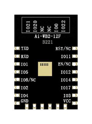 AI-WB2-12F - Rf Solutions - Wireless LAN Module, 2.4835GHz, ADC/DAC/GPIO/I2C/IR Remote/PWM/PIR ...
