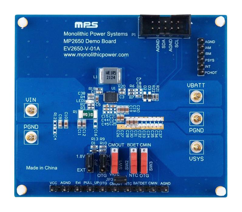 EV2650-V-01A - Monolithic Power Systems (mps) - Evaluation Board, MP2650GV, NVDC Buck/Boost ...