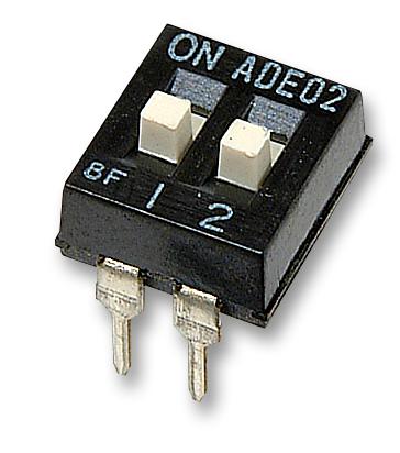ADE0204 - Alcoswitch - Te Connectivity - DIP / SIP Switch, 2 Circuits, Slide | element14 Korea