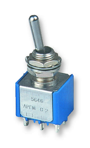 5646A - Apem - Toggle Switch, On-On, DPDT | element14 Korea