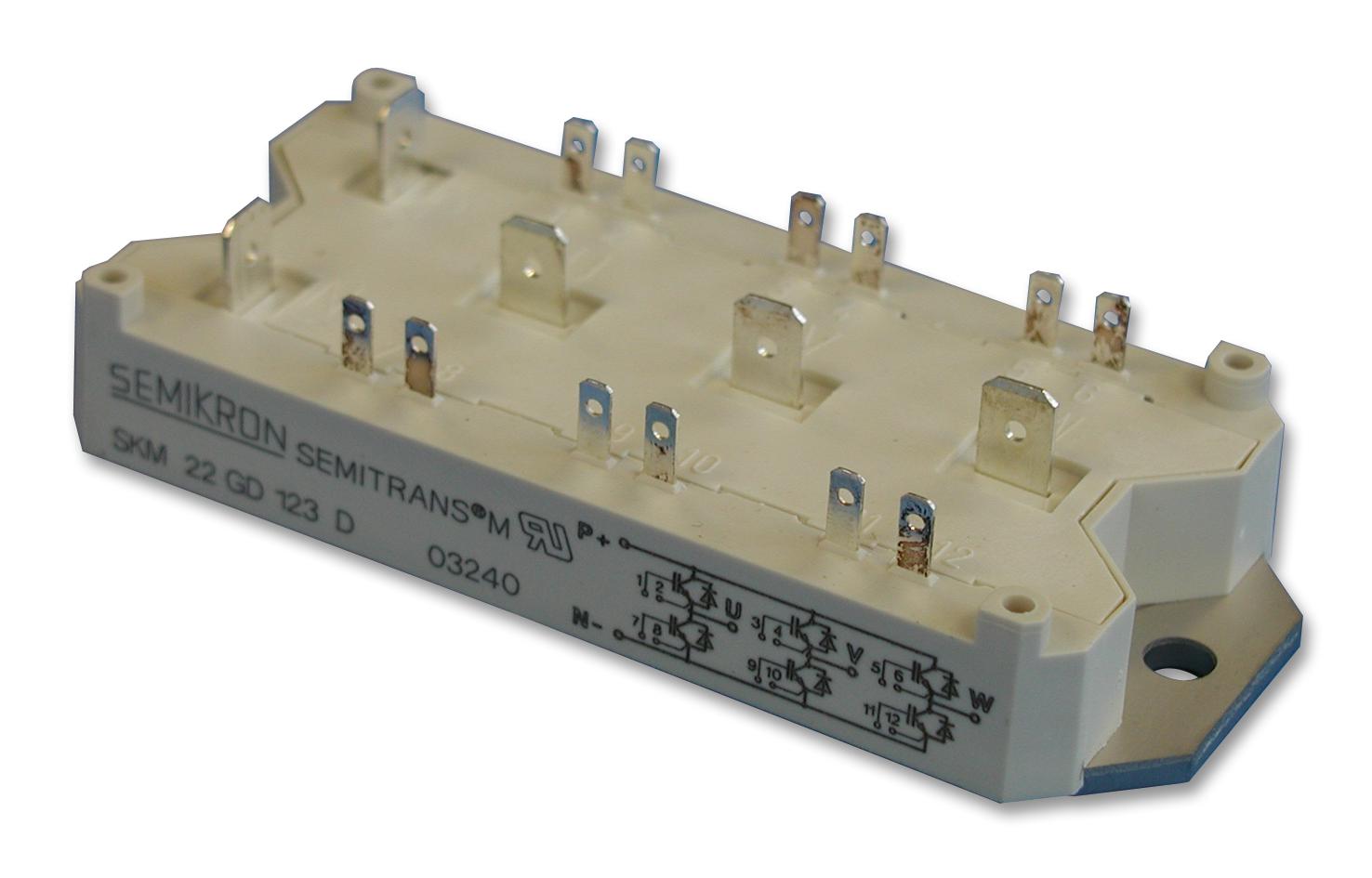 SKM40GD123D - Semikron - IGBT MODULE, 6 PACK | element14 Korea