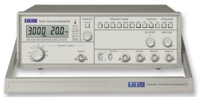 TG320 - Aim-tti Instruments - Function Generator, Counter, 1 Channel ...