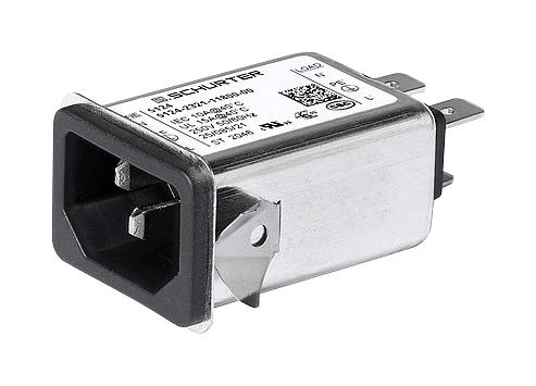 3-130-972 - Schurter - Filtered IEC Power Entry Module, IEC C14 ...