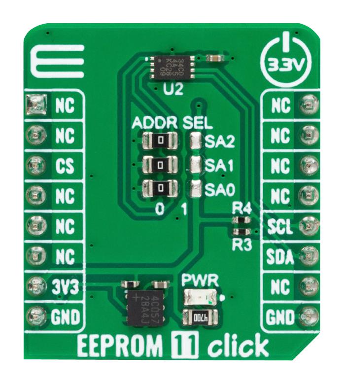MIKROE-5889 - Mikroelektronika - Add-On Board, EEPROM 11 Click, S-34C04AB | element14 Korea