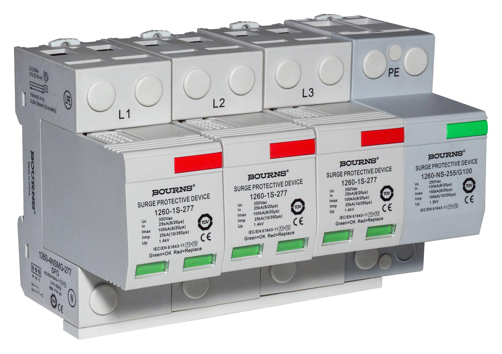 1260-4NSMG-120 - Bourns - Surge Protector, Mains Surge Protector, 4 ...