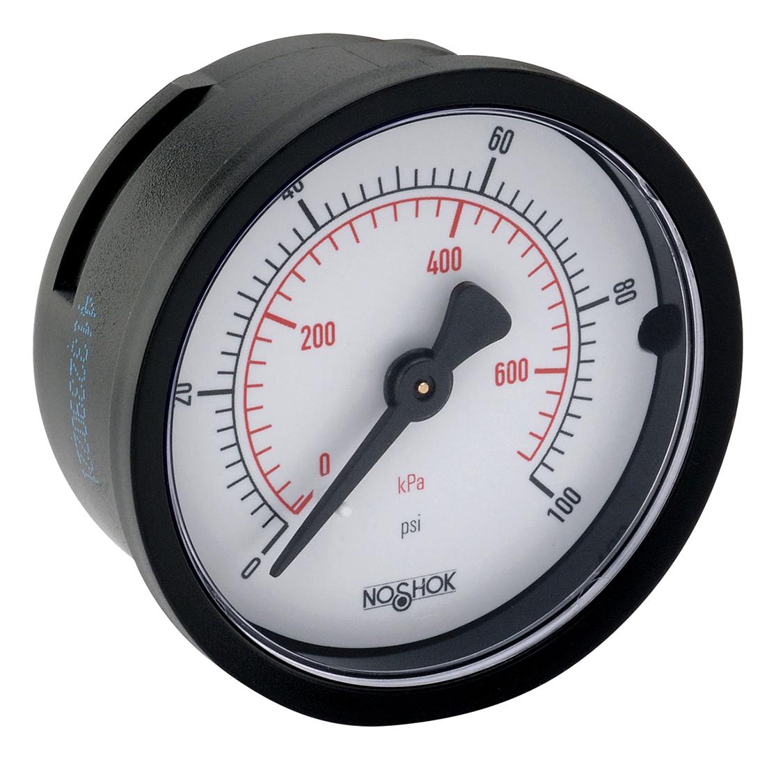 25-110-5000-PSI/KPA - Noshok - Pressure Gauge, 5000 psi, -40 °C to 60 °C | element14 Korea
