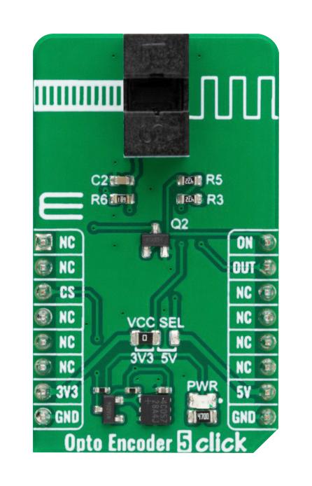 MIKROE-6056 - Mikroelektronika - Add-On Board, Opto Encoder 5 Click, OPB666N | element14 Korea