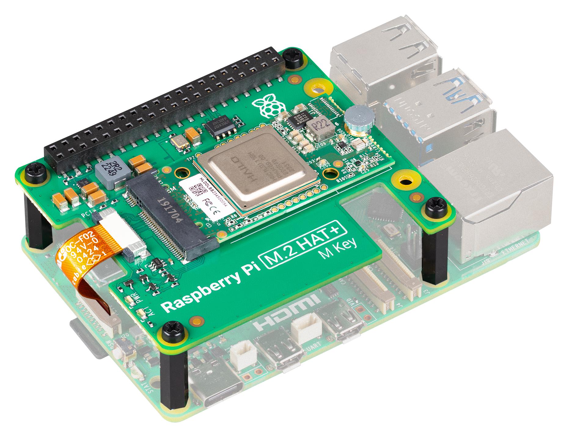 SC1438 - Raspberry-pi - Raspberry Pi AI Kit, Hailo 8L AI Accelerator, Raspberry Pi 5 Board ...