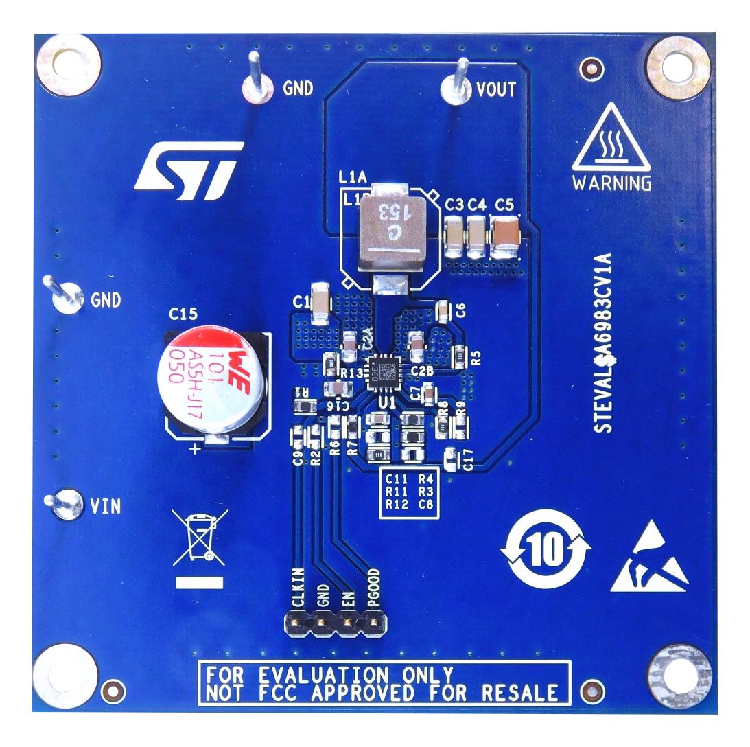 STEVAL-A6983CV1 - Stmicroelectronics - Evaluation Board, A6983CQTR, Synchronous Step Down ...