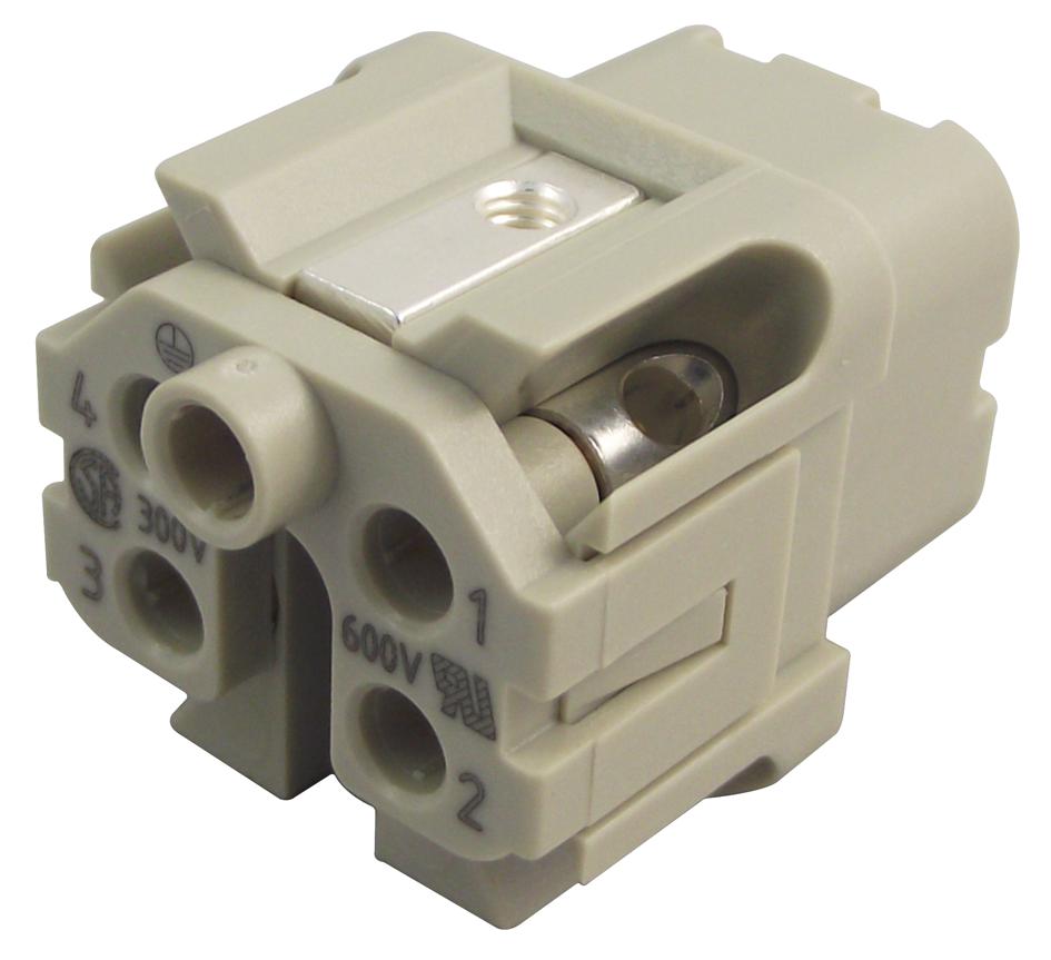 09 20 004 2711 - Harting - Heavy Duty Connector, Han A, Insert ...