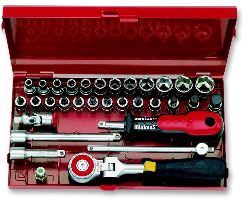 4004.91. - Carolus - SOCKET SET, 1/4", IN METAL CASE | element14 Korea