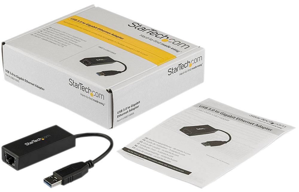 USB31000S - Startech - Ethernet NIC Network Adapter, USB 3.0 to Gigabit ...