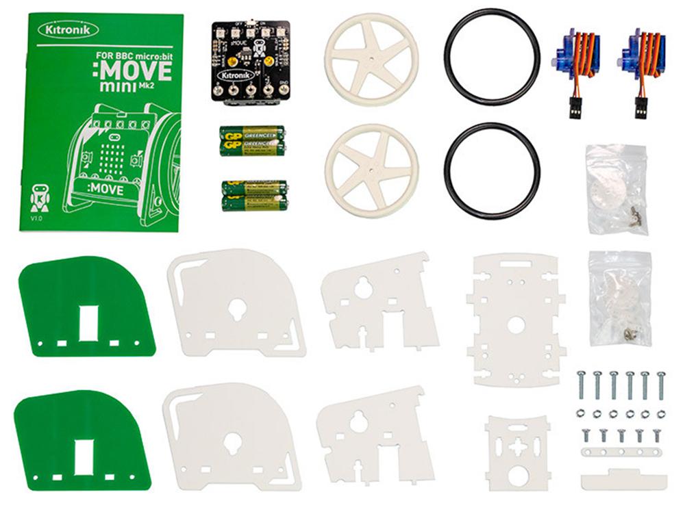 5652 - Kitronik - Robotics Kit, micro:bit, MOVE mini MK2 Buggy ...
