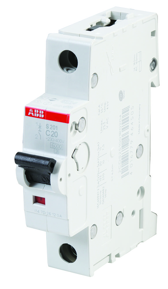 S201-C20 - Abb - Thermal Magnetic Circuit Breaker, Miniature, C Curve | element14 Korea