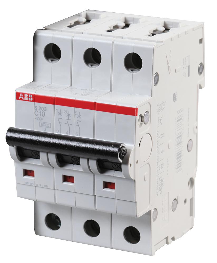 S203-C10 - Abb - Thermal Magnetic Circuit Breaker, Miniature, C Curve | element14 Korea