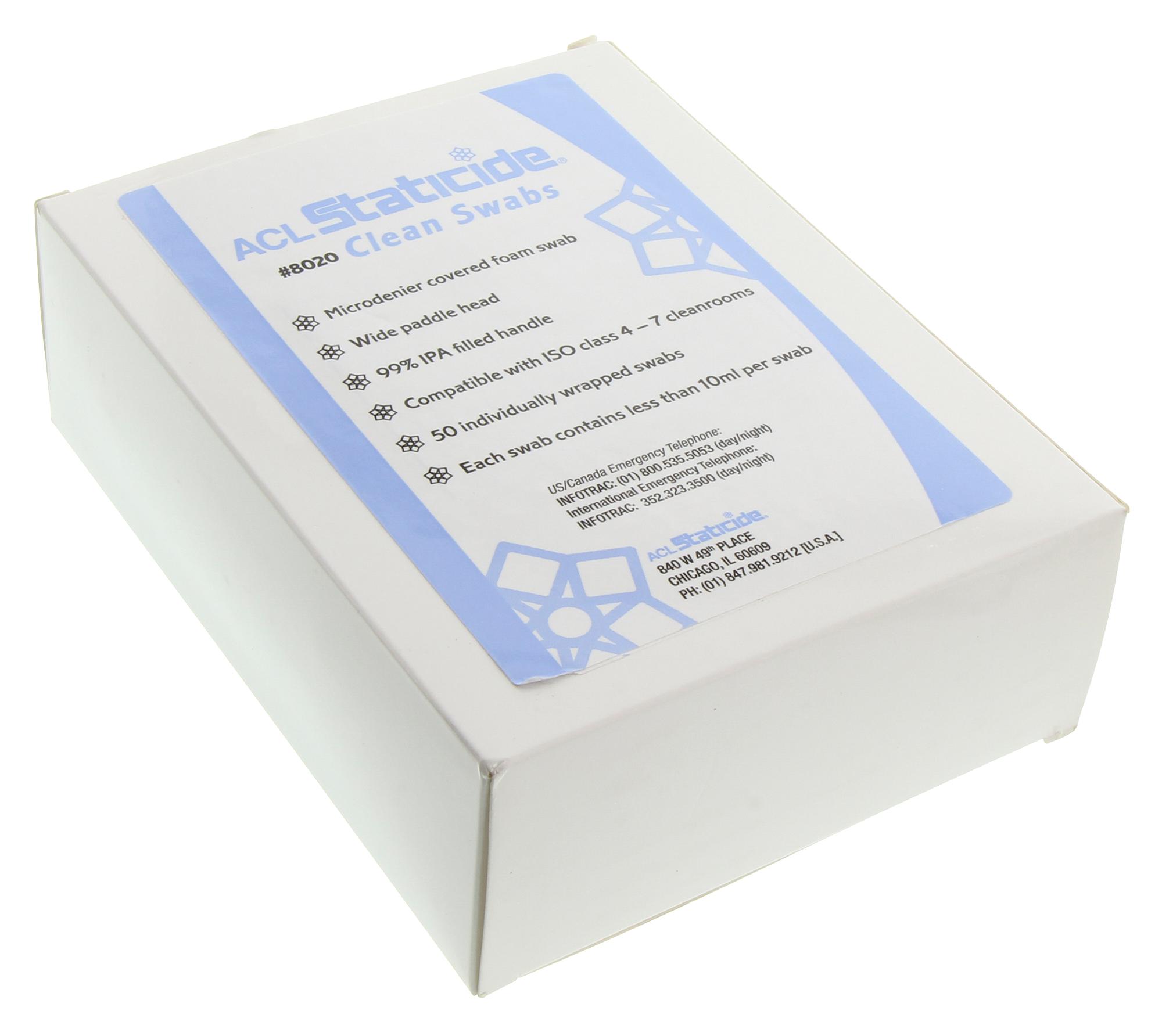8020 - Acl Staticide - IPA Clean Swab | element14 Korea