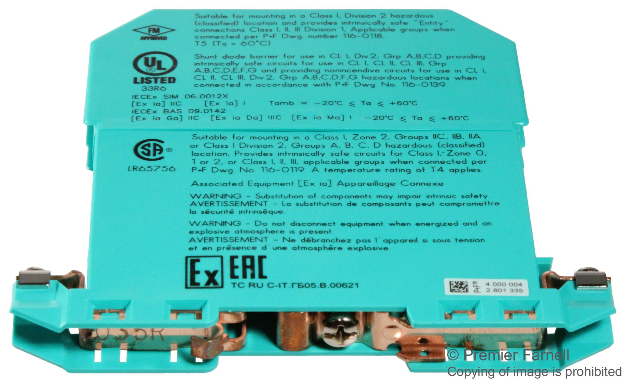 Z787 - Pepperl+fuchs Pa - ZENER BARRIER | element14 Korea