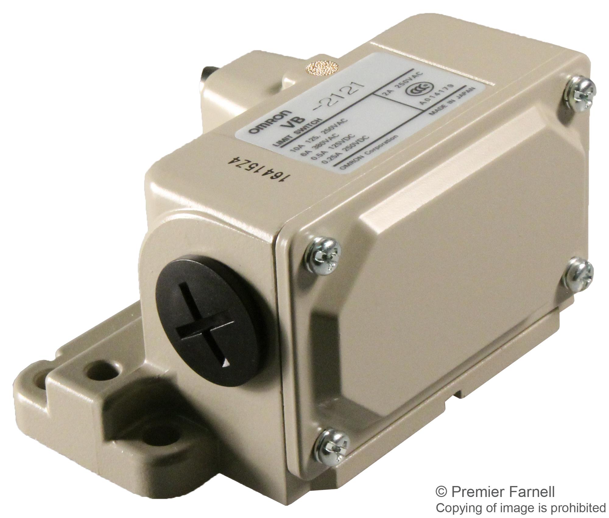 VB-2121 - Omron Industrial Automation - LIMIT SWITCH, PLUNGER, SPDT | element14 Korea