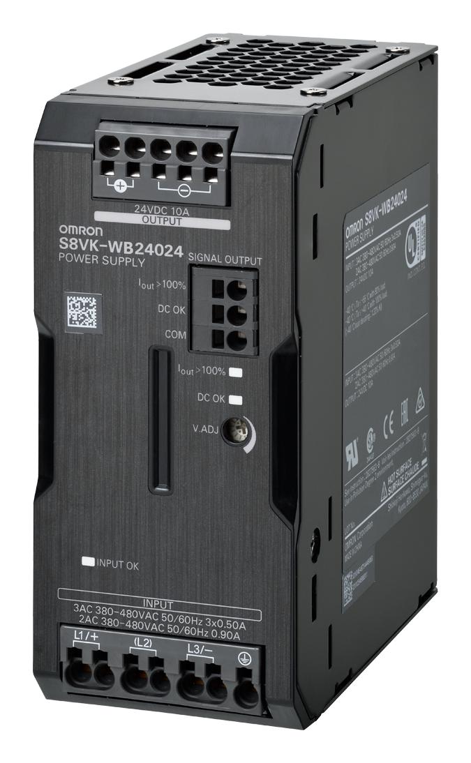 S8VK-WB24024 - Omron Industrial Automation - POWER SUPPLY, AC-DC, 24V | element14 Korea